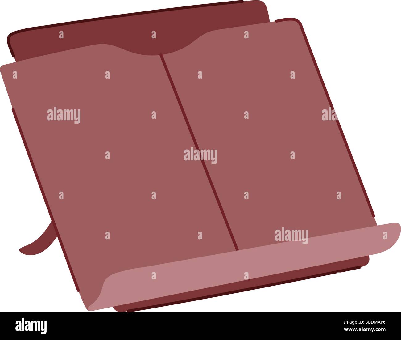 bamboo book reading stand cartoon vector illustration Stock Vector ...