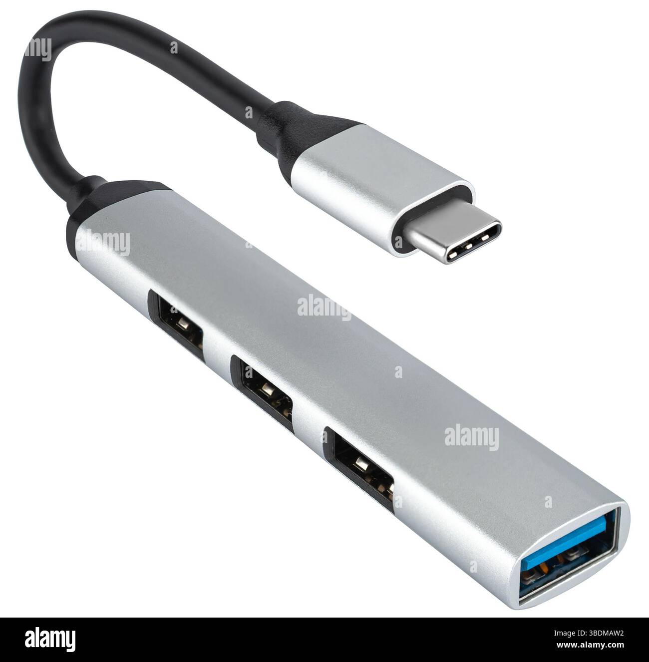 Modern USB hub with integrated card reader and cable. Great solution to ...