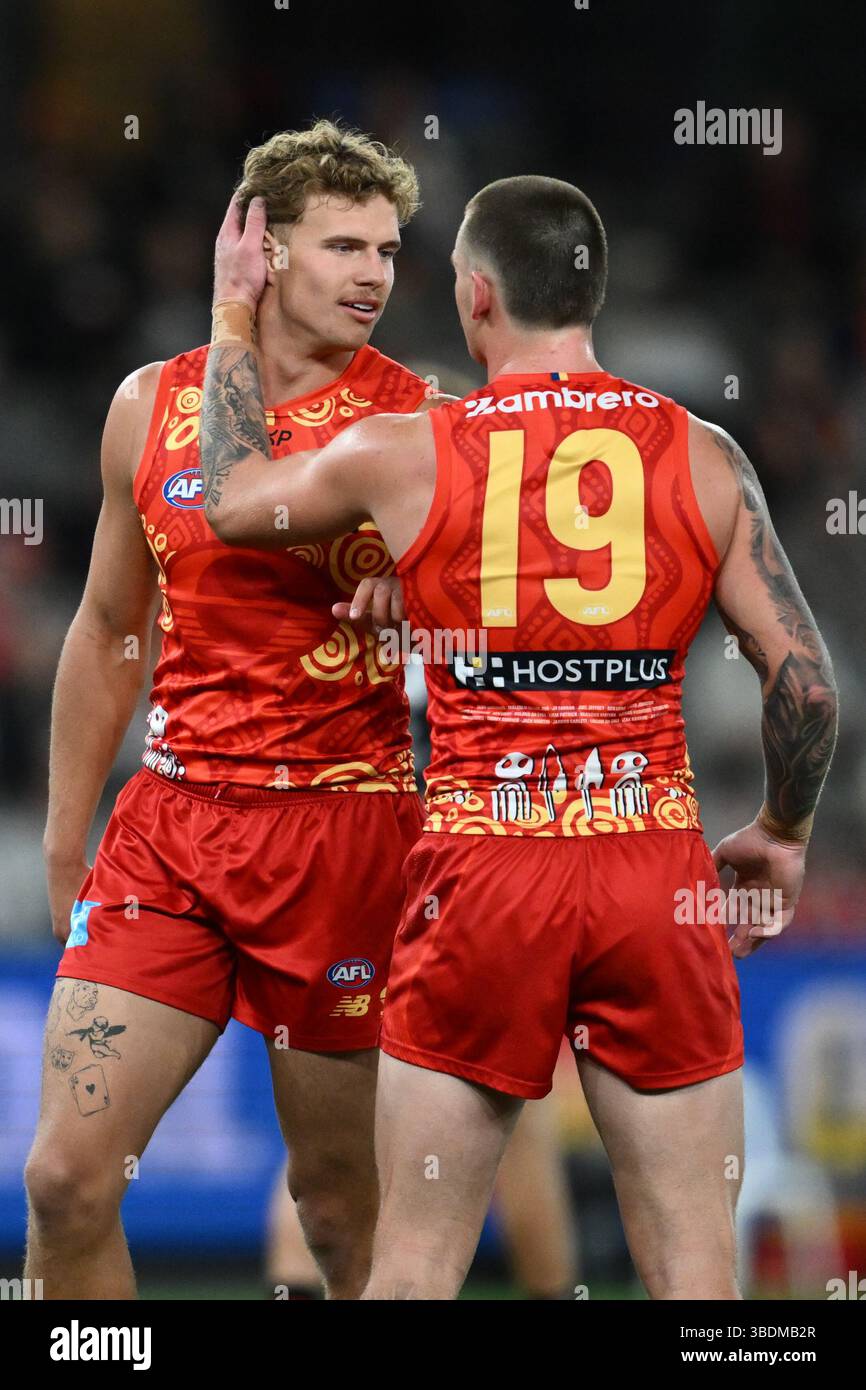 Melbourne, Australia. 25th May, 2025. Lance Collard of St Kilda ...