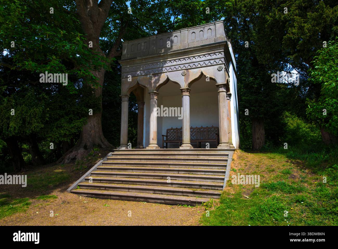 Hardwick park gothic seat hi-res stock photography and images - Alamy
