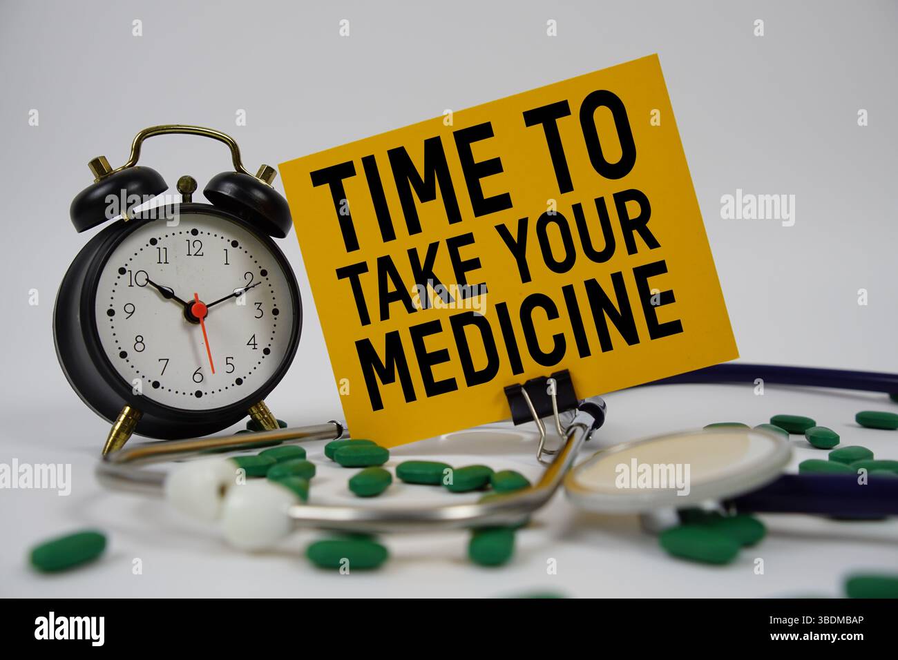Take medicine on time doctor hi-res stock photography and images - Alamy