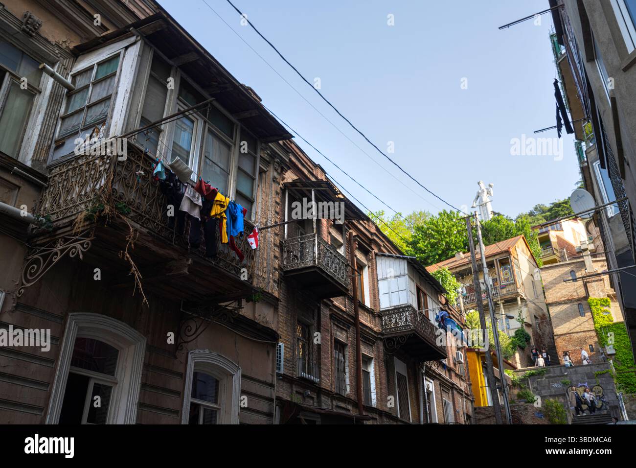 Tbilisi, Georgia. May 17, 2025. the staircase leading to the Kartlis ...