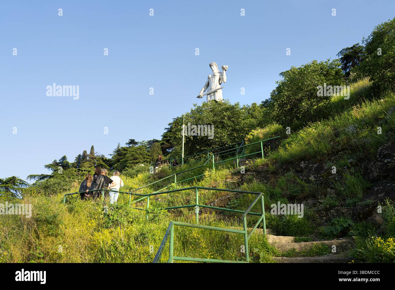 Tbilisi, Georgia. May 17, 2025. the staircase leading to the Kartlis ...