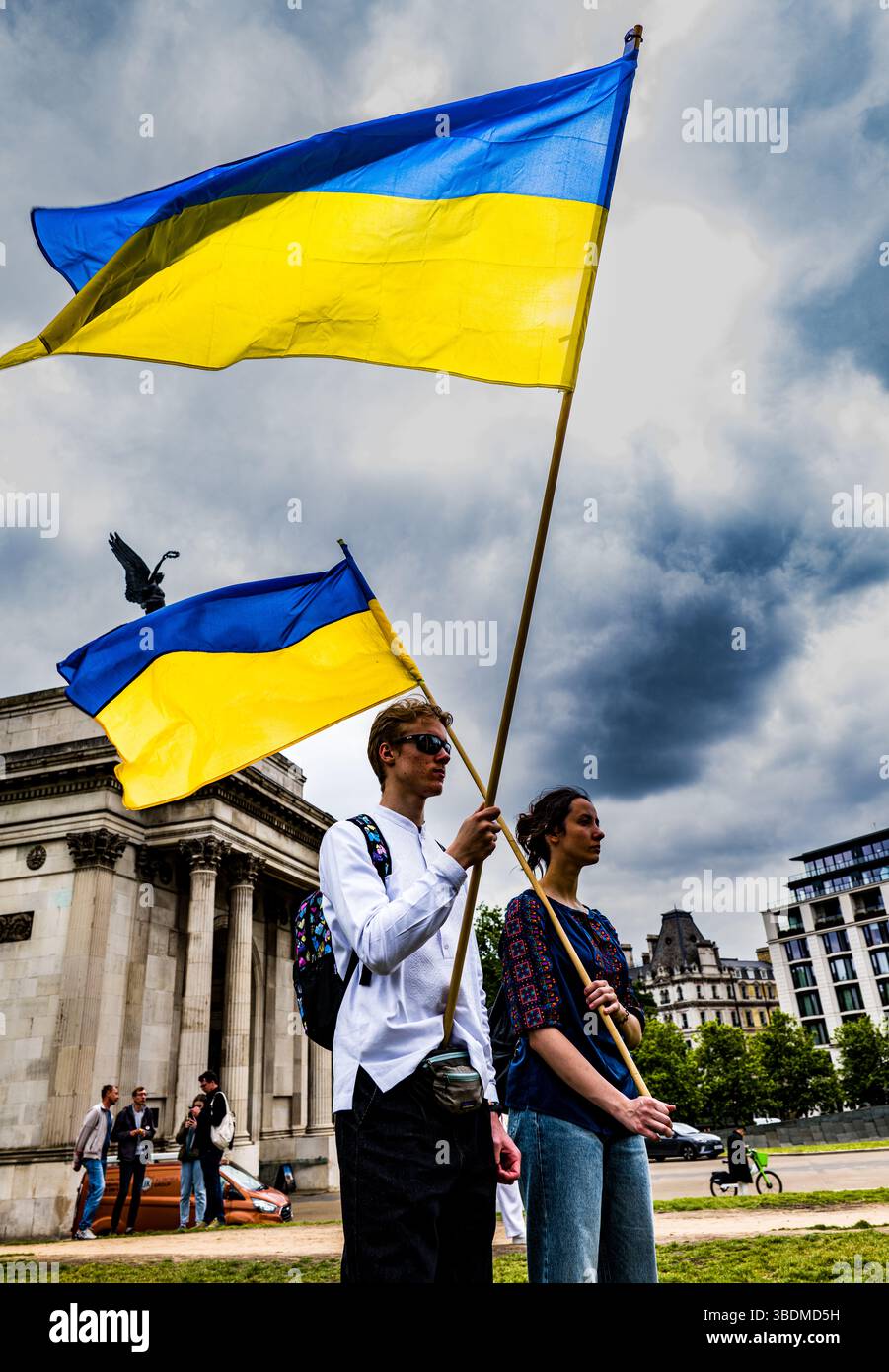 London, UK. 24 May 2025. Ukraine protest Credit: janos molnar/Alamy ...