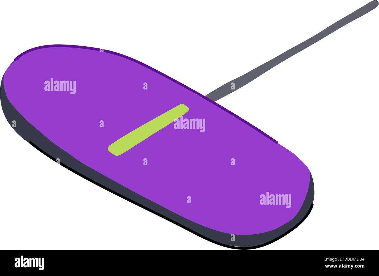 induction charging mat cartoon vector illustration Stock Vector Image ...