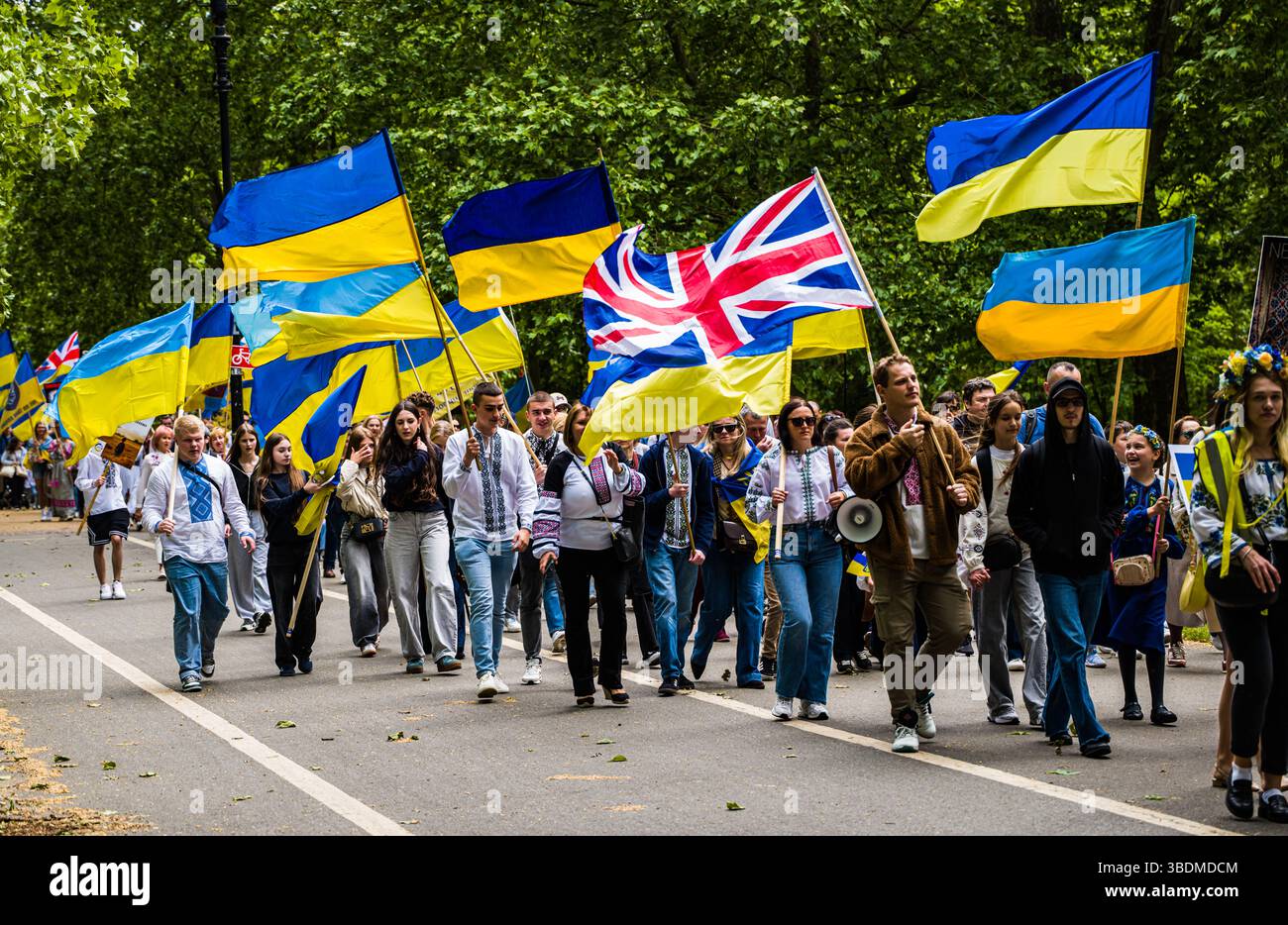 London, UK. 24 May 2025. Ukraine protest Credit: janos molnar/Alamy ...