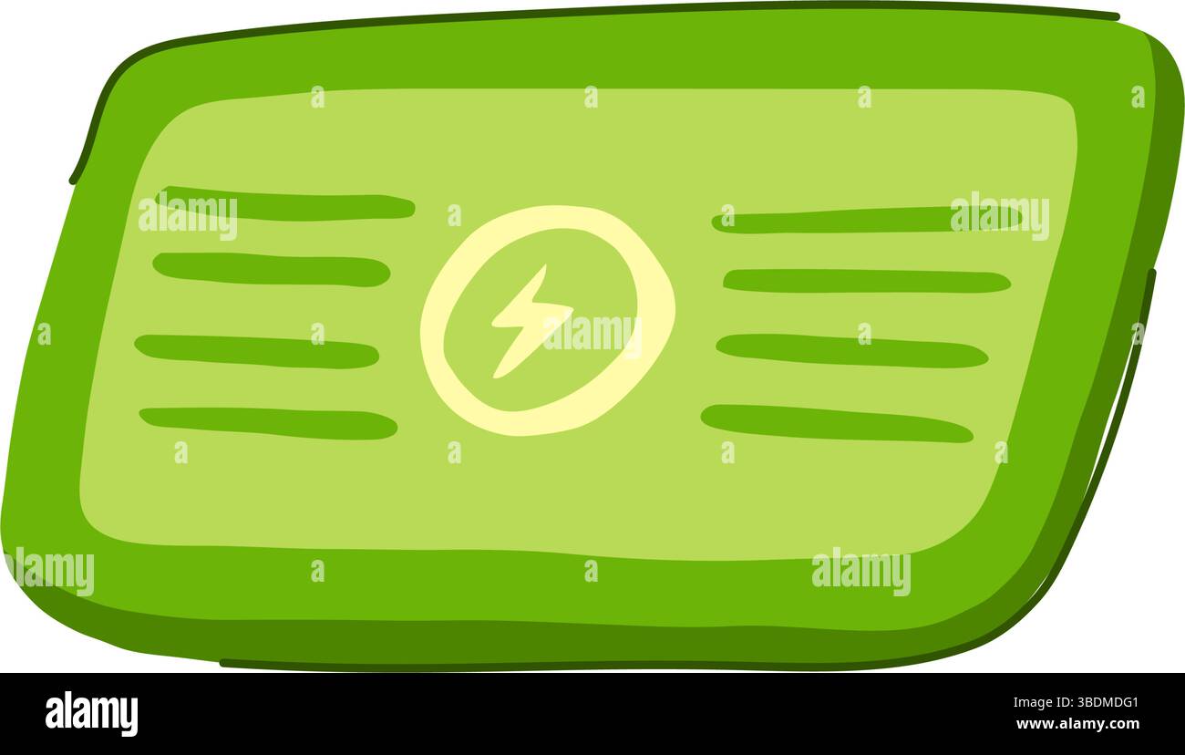 power charging mat cartoon vector illustration Stock Vector Image & Art ...