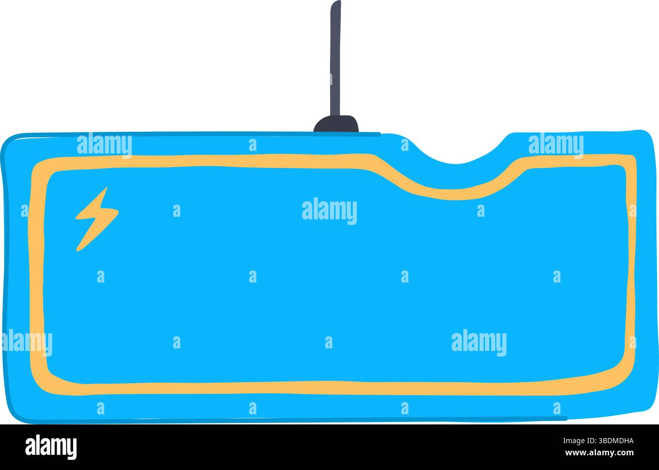 qi charging mat cartoon vector illustration Stock Vector Image & Art ...