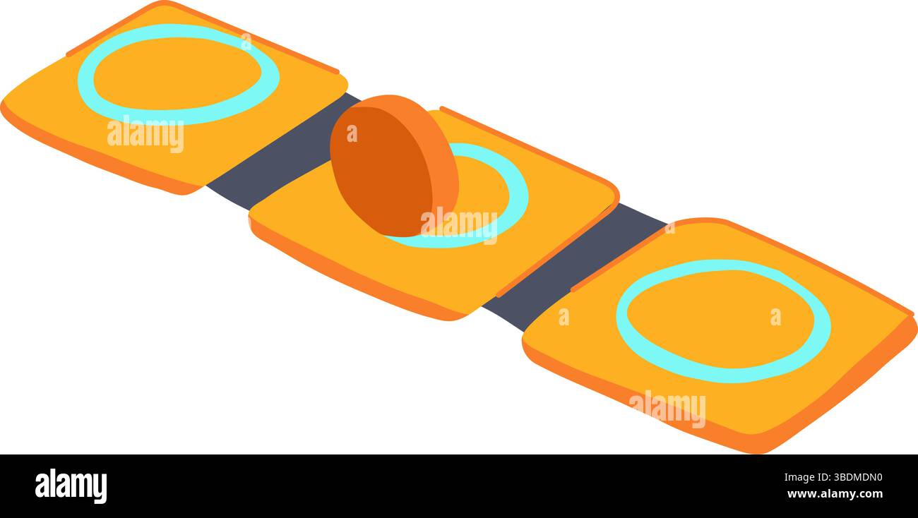 compatible charging mat cartoon vector illustration Stock Vector Image ...