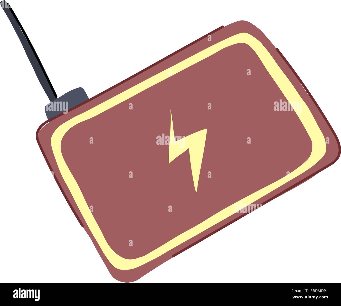 efficient charging mat cartoon vector illustration Stock Vector Image ...