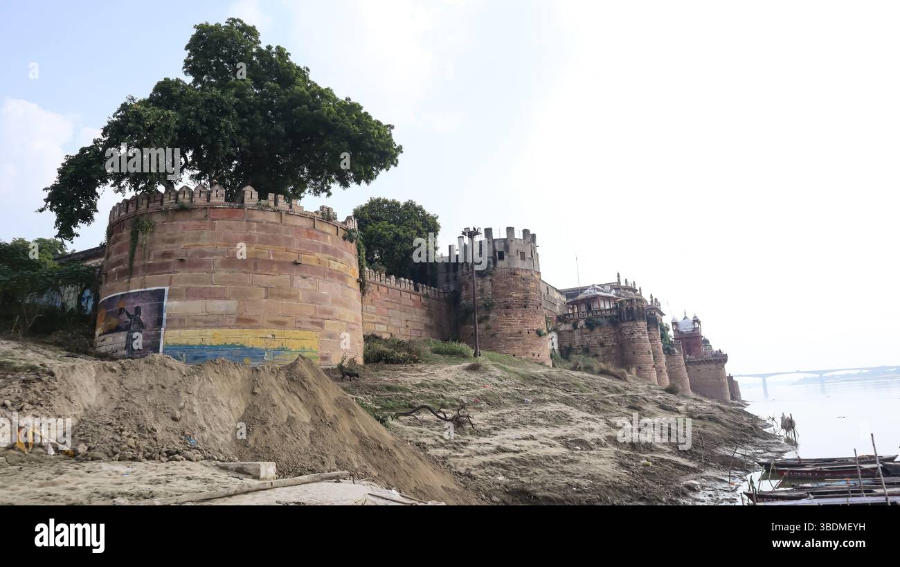 India, Uttar Pradesh, Varanasi, Ghats of Varanasi, Ganga View Stock ...