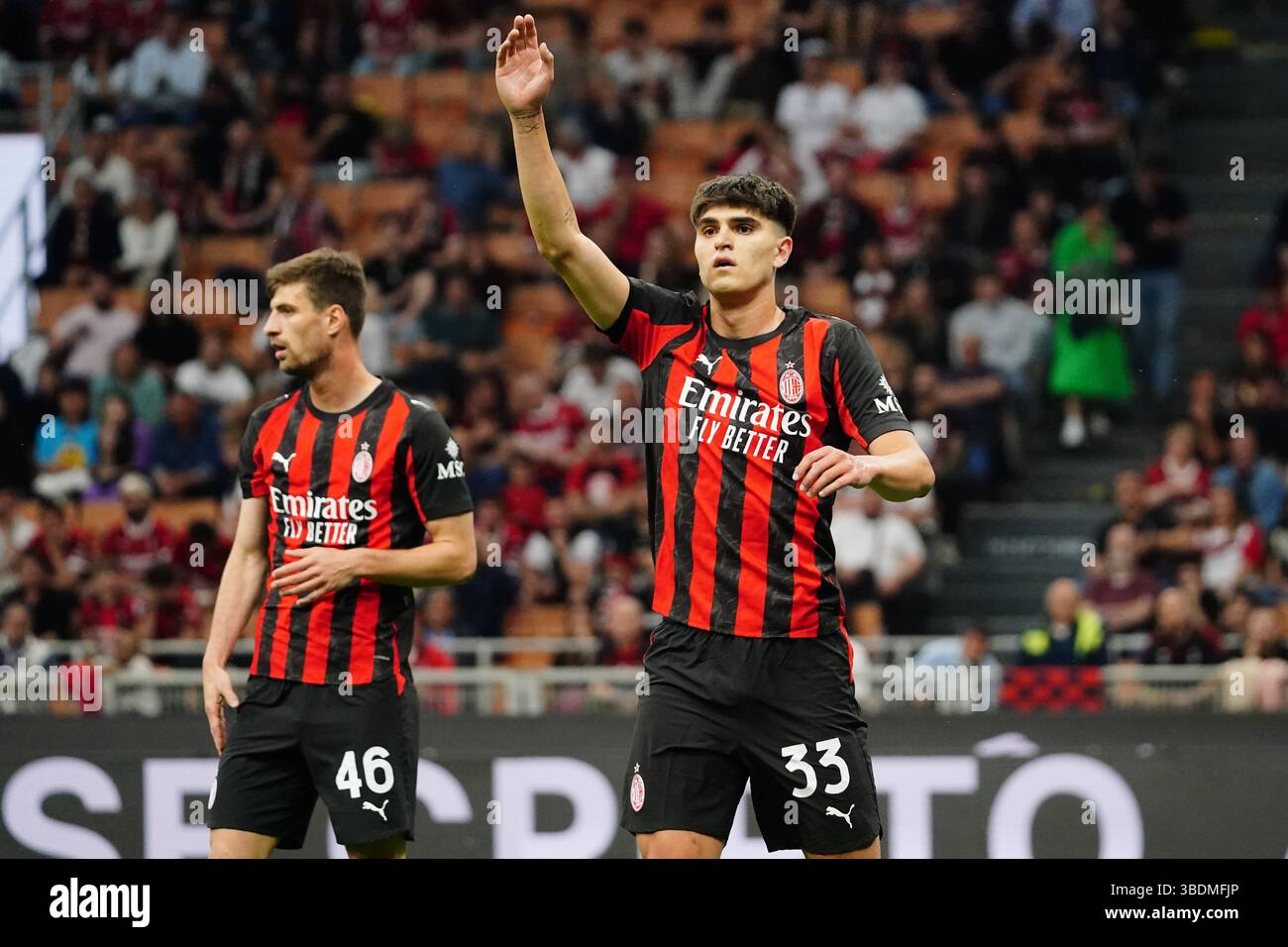 Milan, Italy. 24th May 2025. Davide Bartesaghi (AC Milan) during the ...