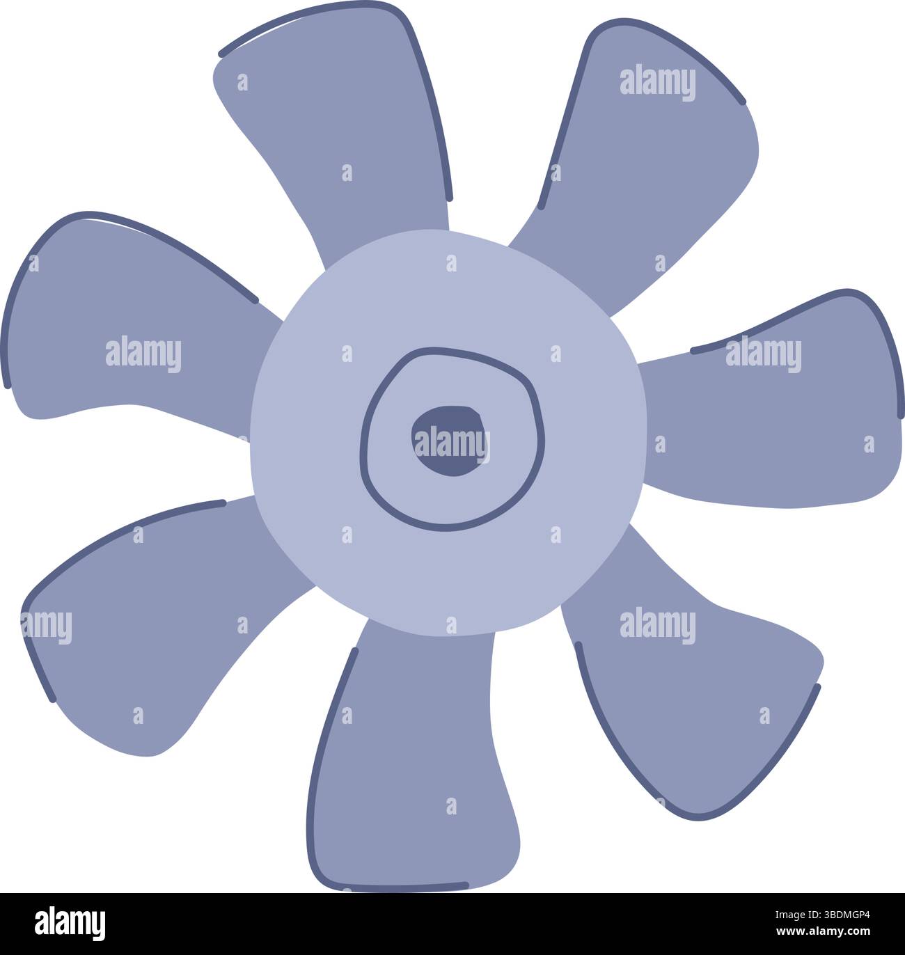 size cooling fan cartoon vector illustration Stock Vector Image & Art ...