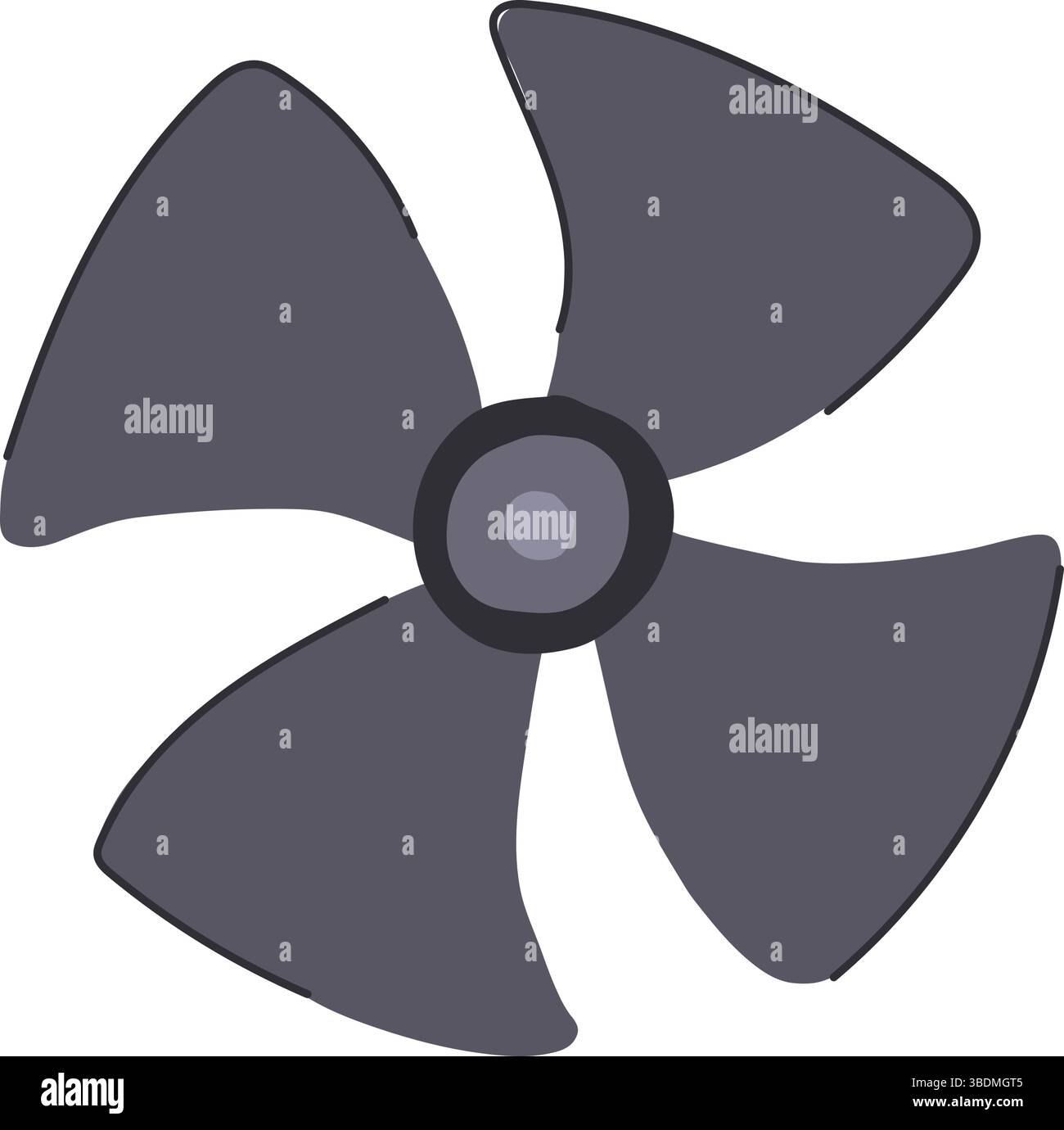 durability cooling fan cartoon vector illustration Stock Vector Image ...