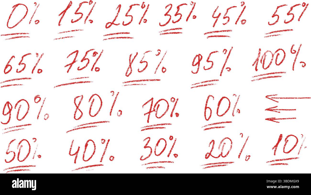 Exam grade numbers marks crayon written set. School test results hand ...