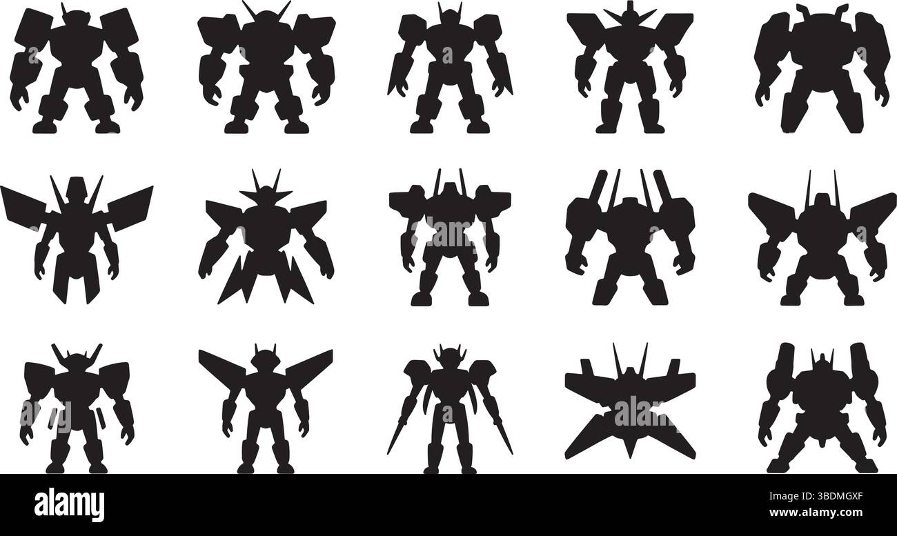 Robot figures Black and White Stock Photos & Images - Alamy