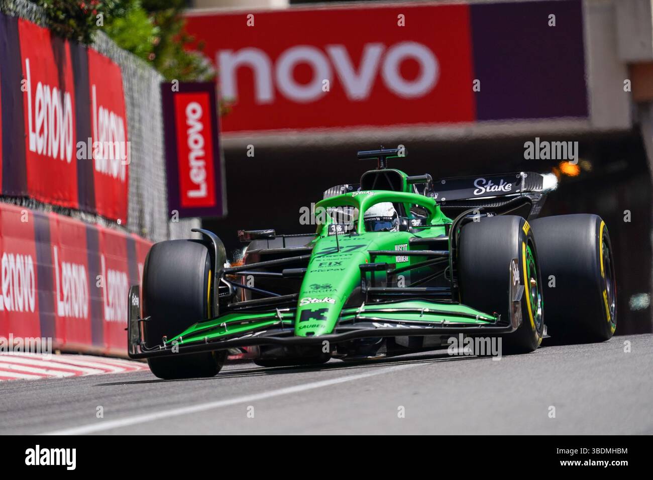 Monte Carlo, Monaco. 24th May 2025. Nico Hulkenberg of Germany driving ...