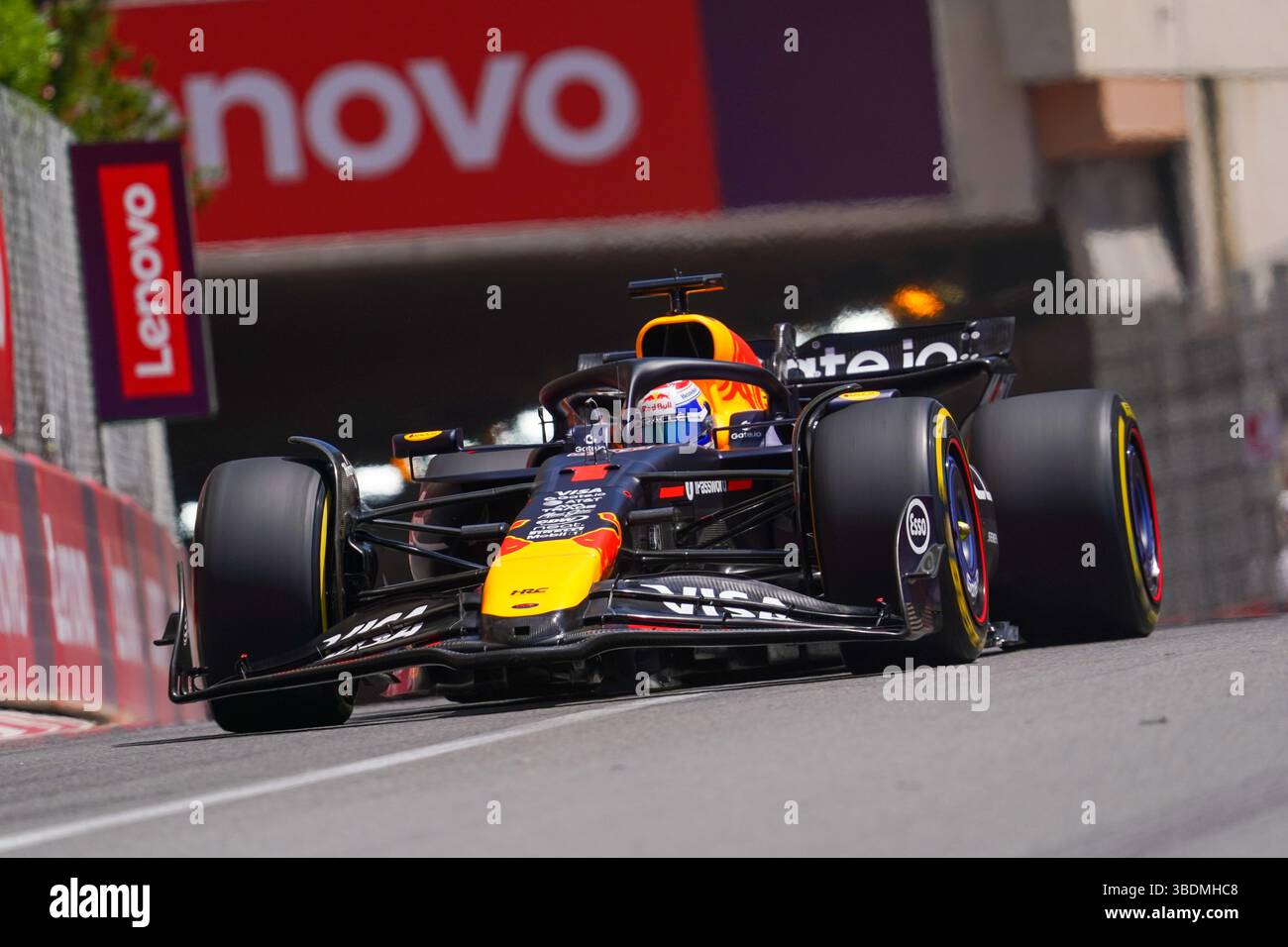 Monte Carlo, Monaco. 24th May 2025. Max Verstappen of Netherlands driving the (1) Oracle Red ...