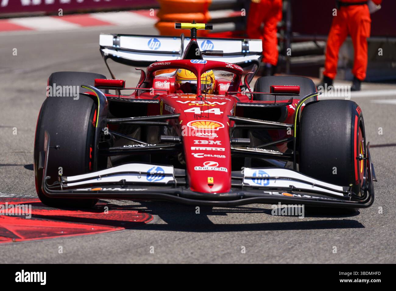 Monte Carlo, Monaco. 24th May 2025. Lewis Hamilton of United Kingdom ...