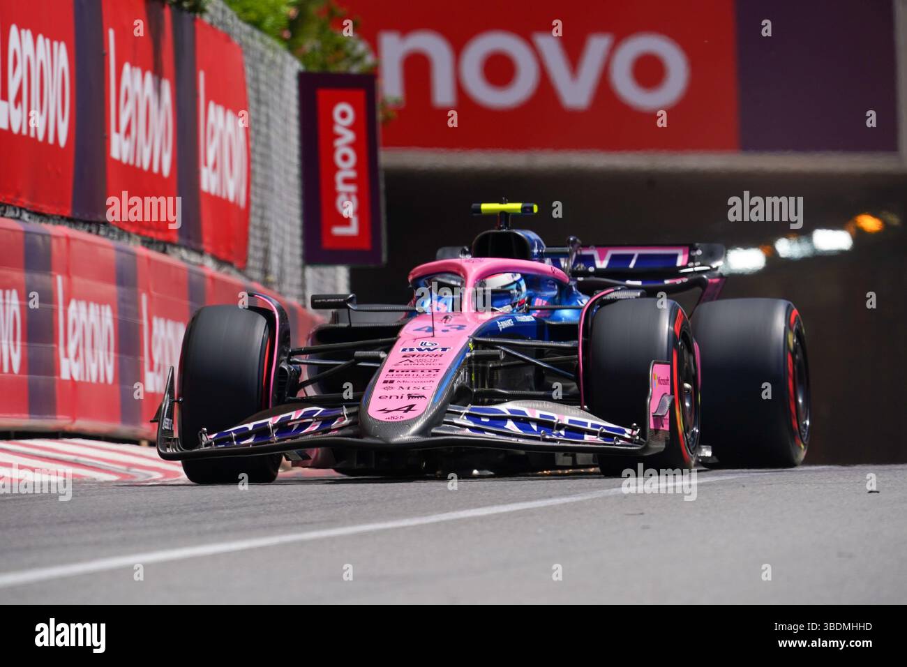 Monte Carlo, Monaco. 24th May 2025. Franco Colapinto of Argentina driving the (43) BWT Alpine F1 ...