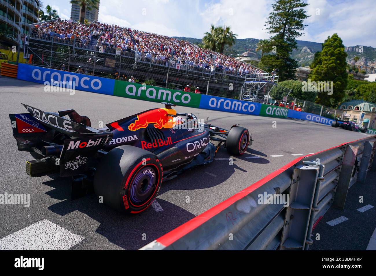 Monte Carlo, Monaco. 24th May 2025. Max Verstappen of Netherlands driving the (1) Oracle Red ...