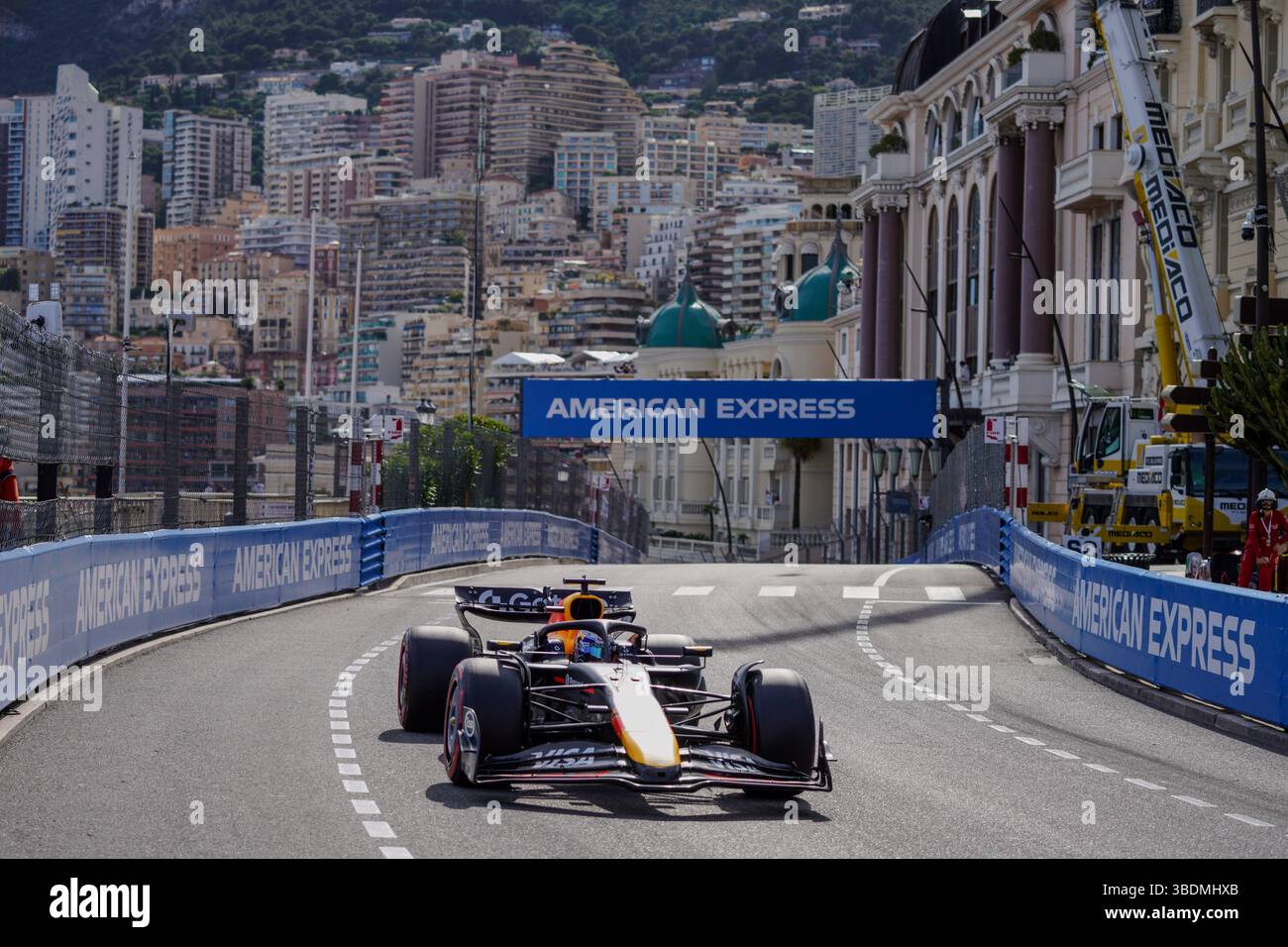 Monte Carlo, Monaco. 24th May 2025. Max Verstappen of Netherlands driving the (1) Oracle Red ...
