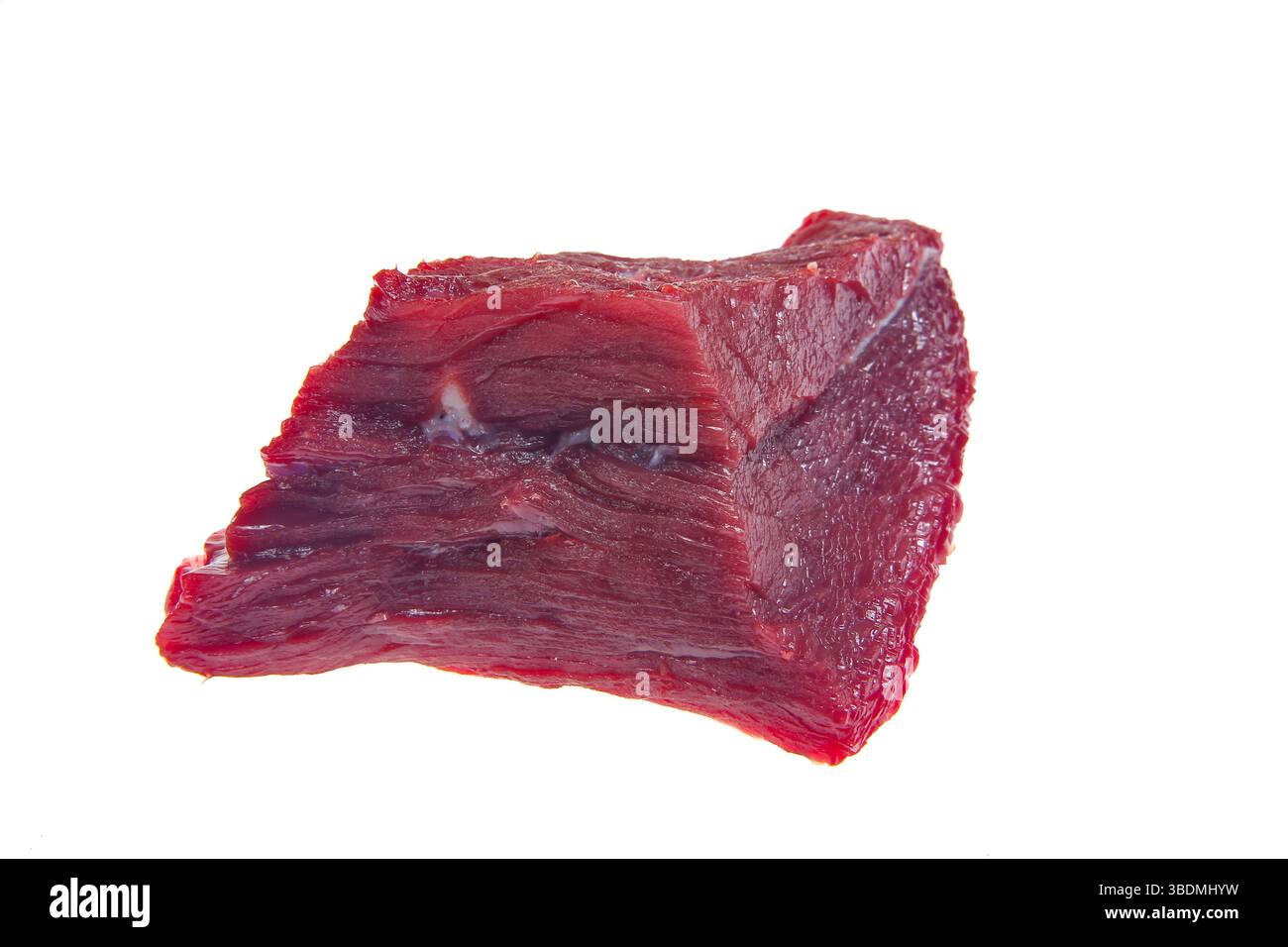 Fresh raw bio beef steak isolated on white background Stock Photo - Alamy