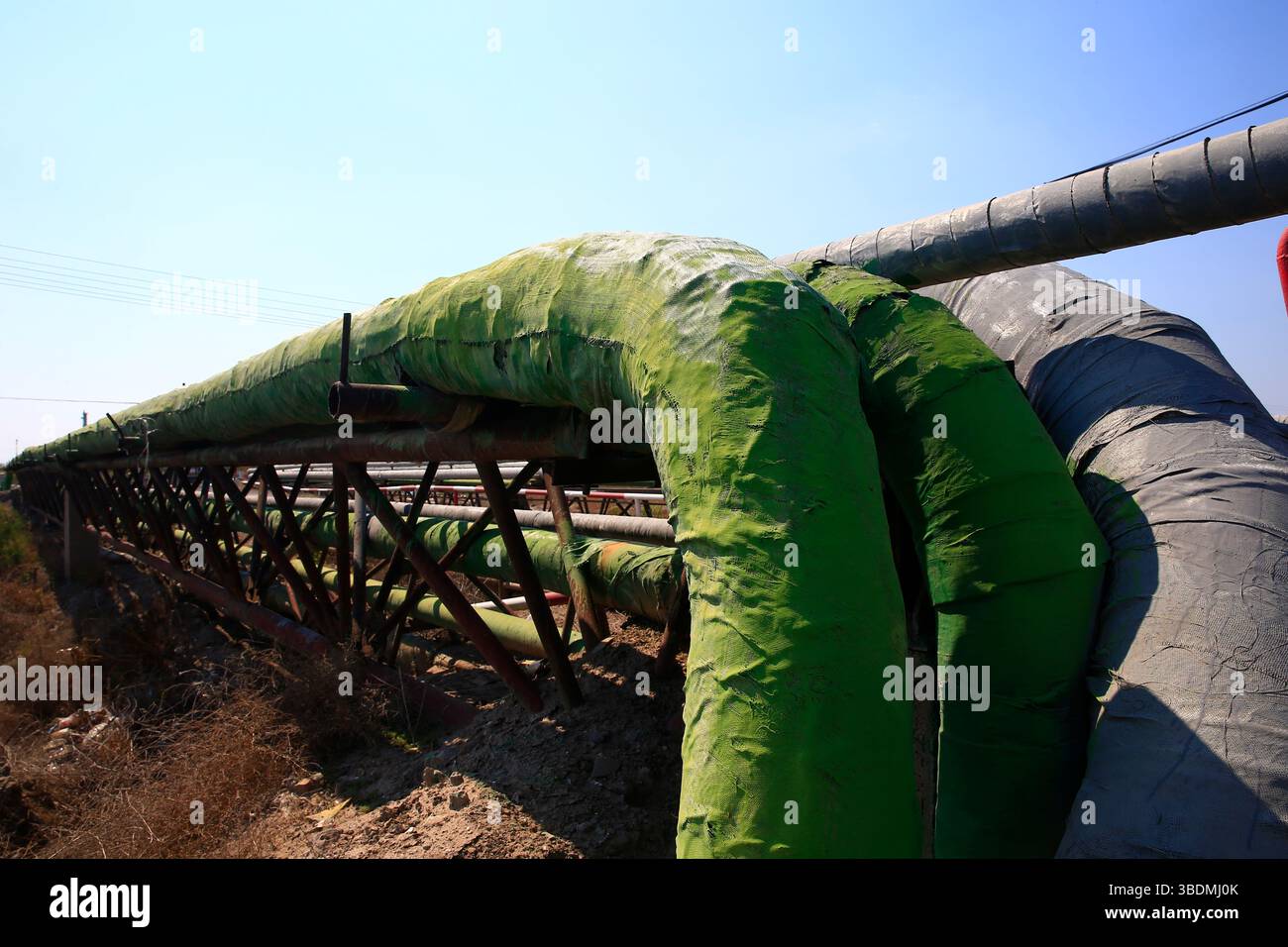 Oil and gas processing plant with pipe line valves.Oil pipeline valves ...