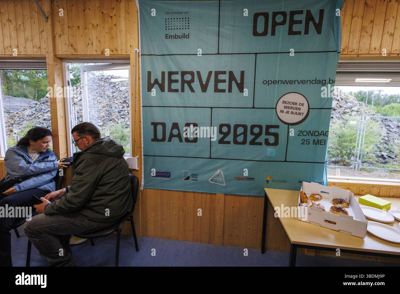 Antwerp, Belgium. 25th May, 2025. The Open Werven Dag logo pictured at ...
