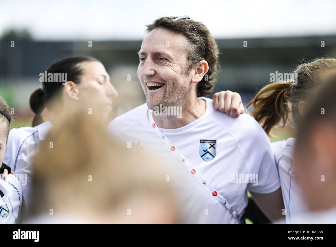 Antwerpen, Belgium. 25th May, 2025. Braxgata's head coach Xavier Reckinger pictured ahead of a ...