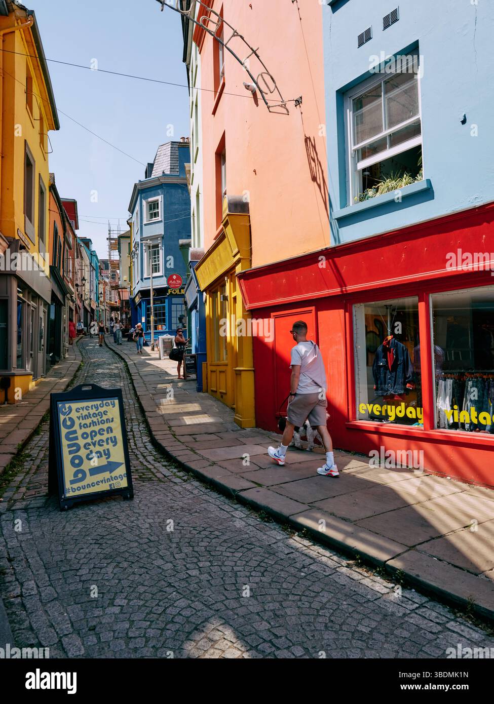 The creative quarter and colourful streets and shop buildings of old ...
