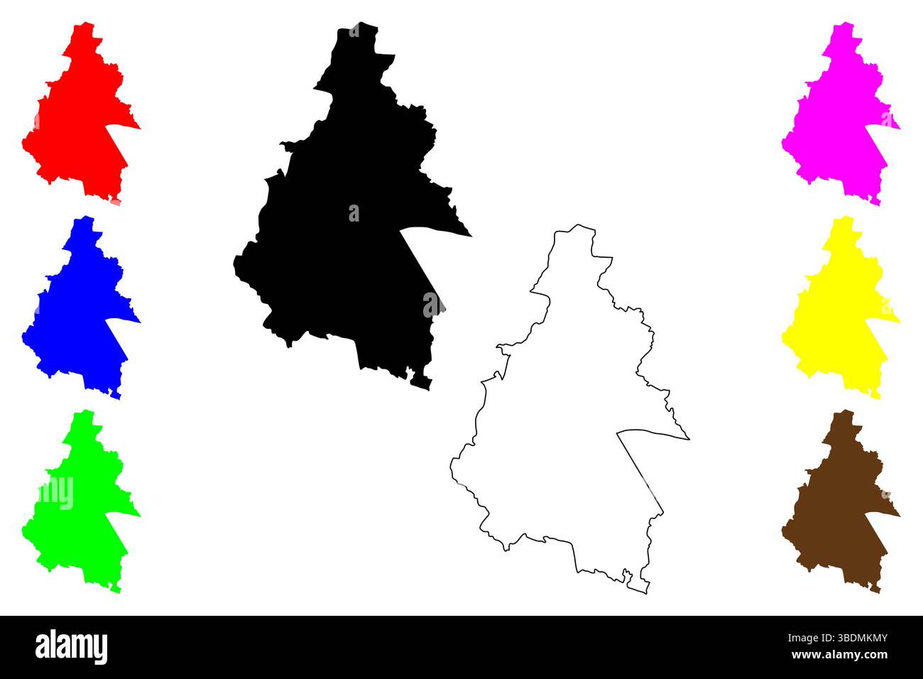 Cimahi city (Republic of Indonesia, Region Java) map vector ...