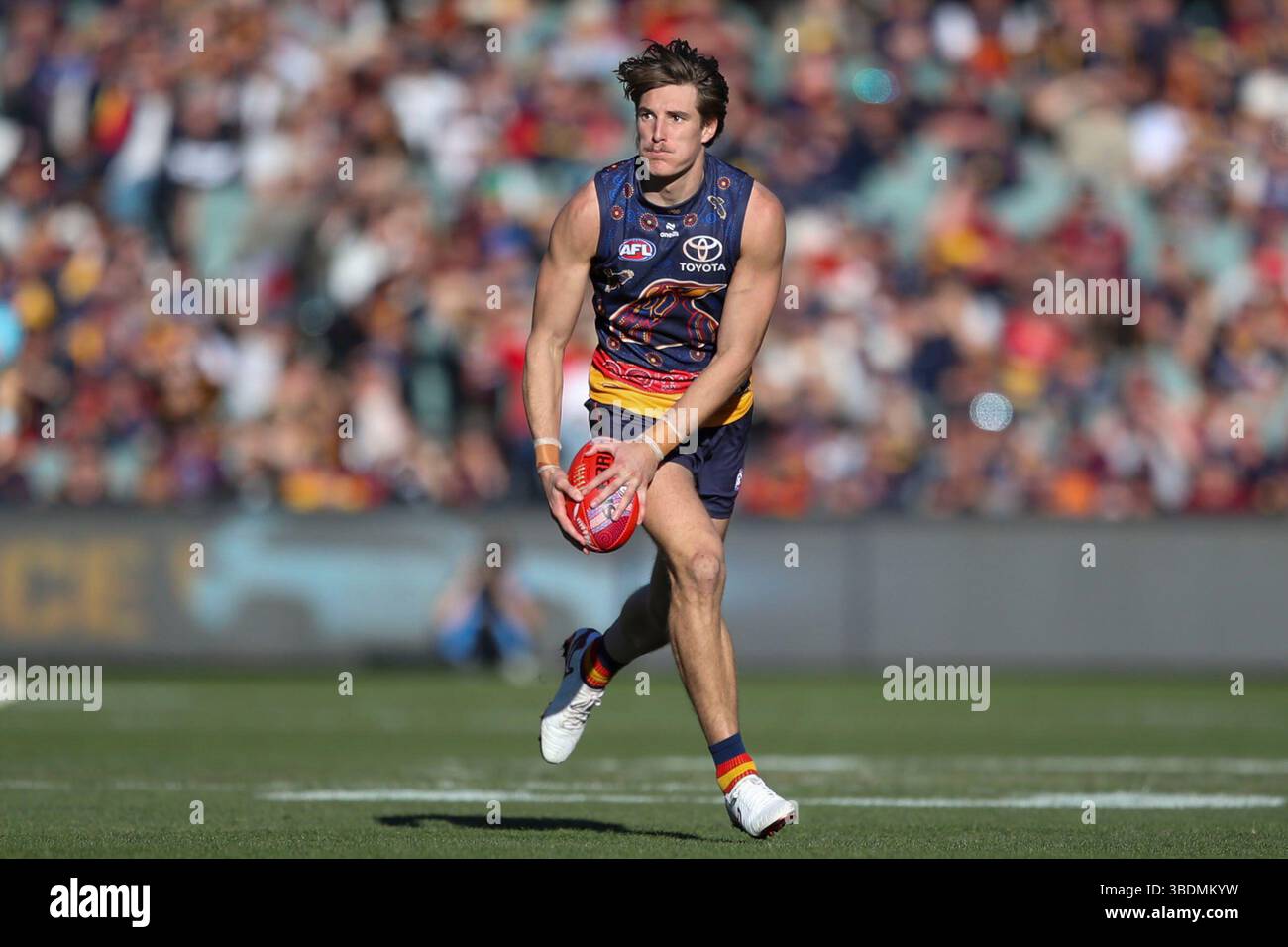 Adelaide, Australia. 25th May, 2025. Josh Worrell of the Crows during ...