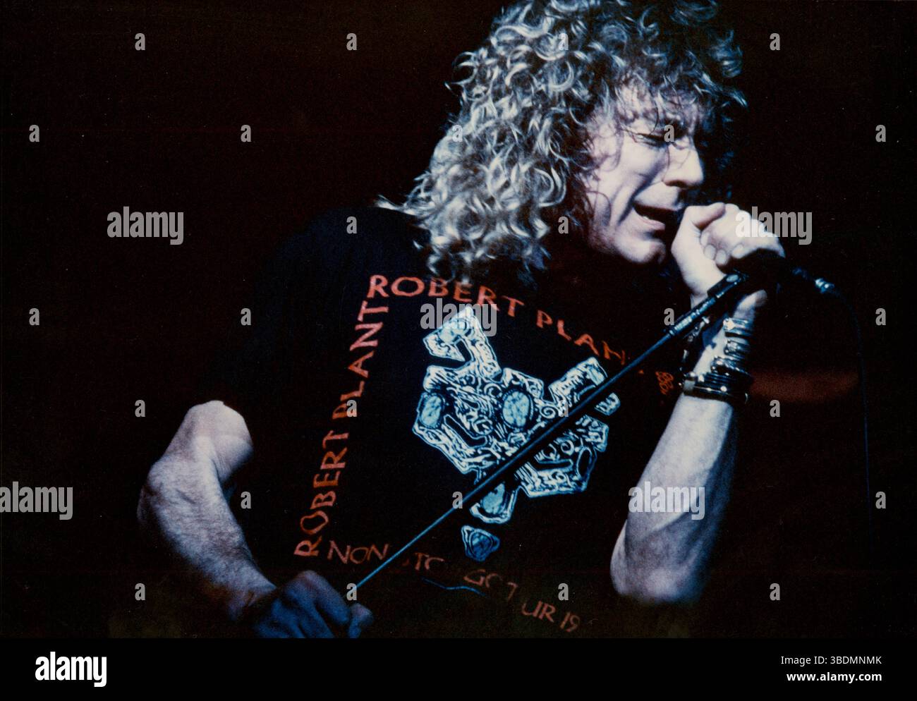 Singer, Robert Plant, playing live, solo tour, Sheffield, City Hall ...