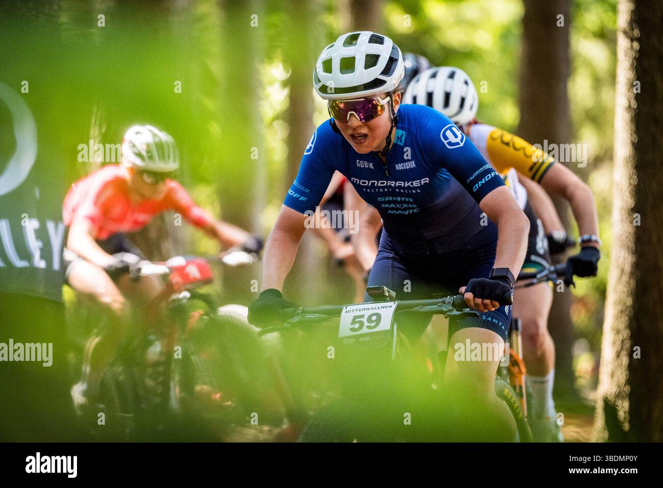 Mona Mitterwallner of Austria competes during women elite race during ...