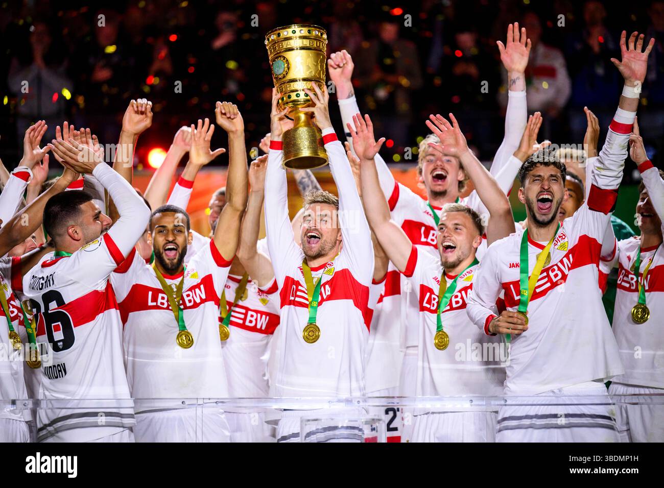 Berlin, Germany. 24th May, 2025. Soccer: DFB Cup, Arminia Bielefeld - VfB Stuttgart, Final ...