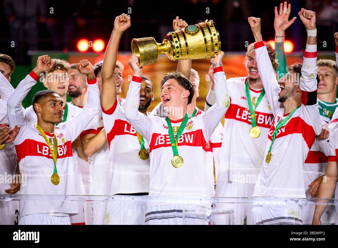 Berlin, Germany. 24th May, 2025. Soccer: DFB Cup, Arminia Bielefeld - VfB Stuttgart, Final ...