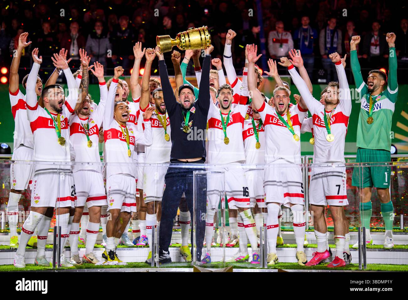 Berlin, Germany. 24th May, 2025. Soccer: DFB Cup, Arminia Bielefeld - VfB Stuttgart, Final ...