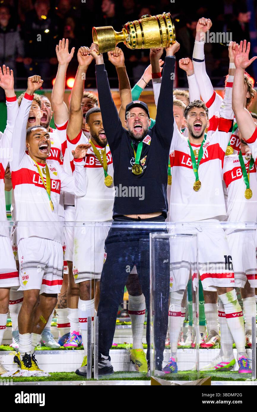 Berlin, Germany. 24th May, 2025. Soccer: DFB Cup, Arminia Bielefeld - VfB Stuttgart, Final ...