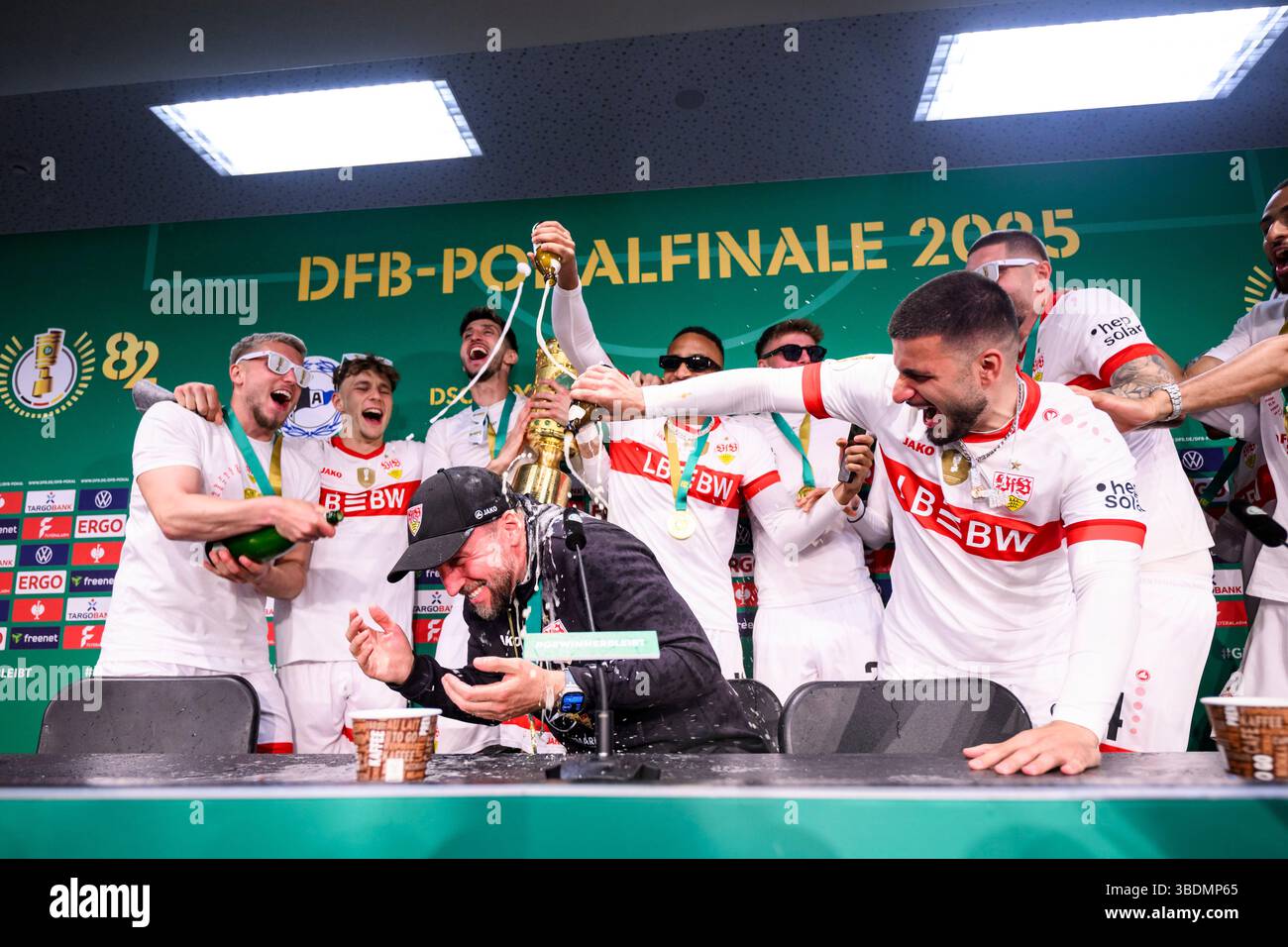 Berlin, Germany. 24th May, 2025. Soccer: DFB Cup, Arminia Bielefeld - VfB Stuttgart, Final ...