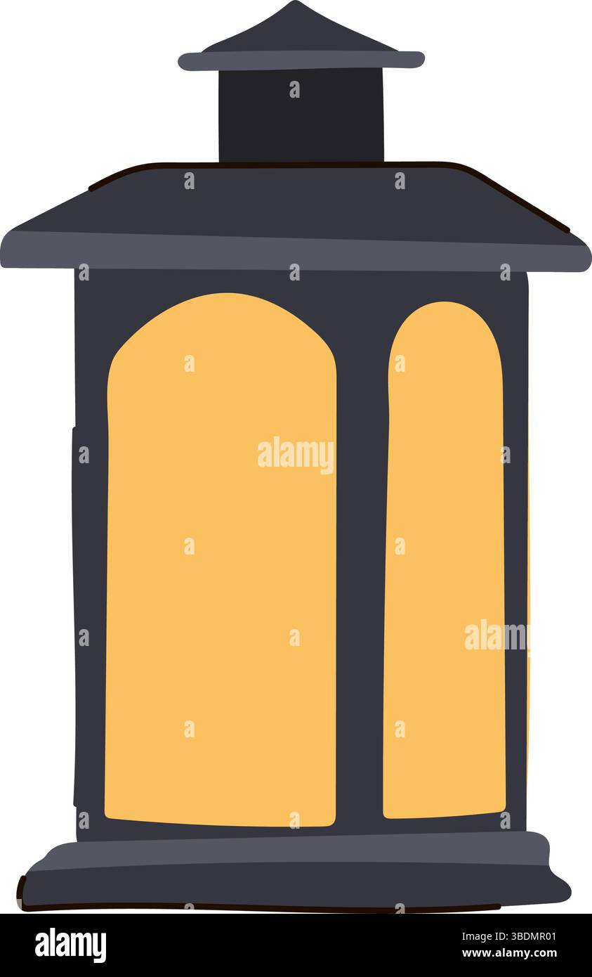 post exterior lamp cartoon vector illustration Stock Vector Image & Art ...