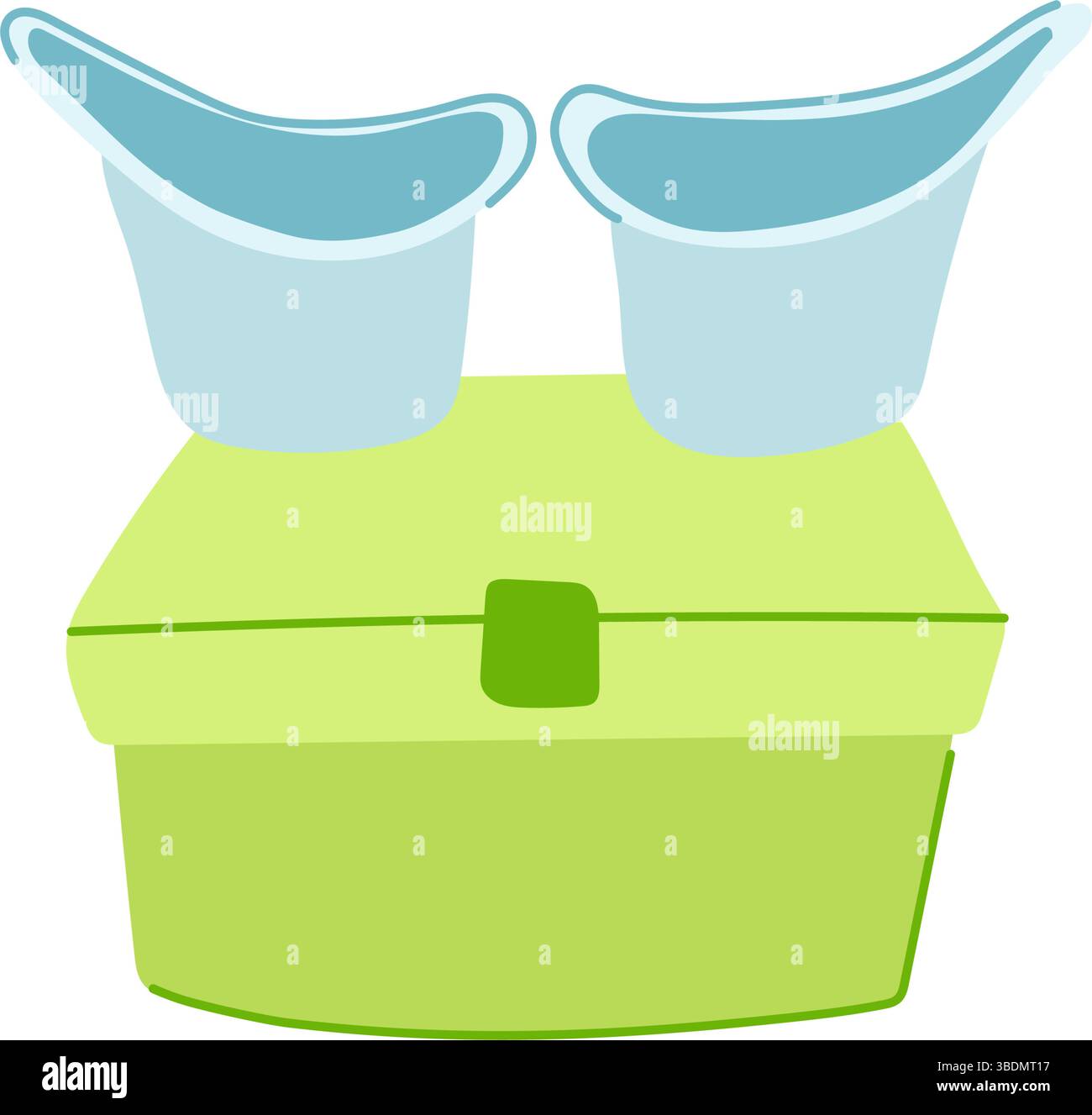 protection eye wash station cartoon vector illustration Stock Vector ...