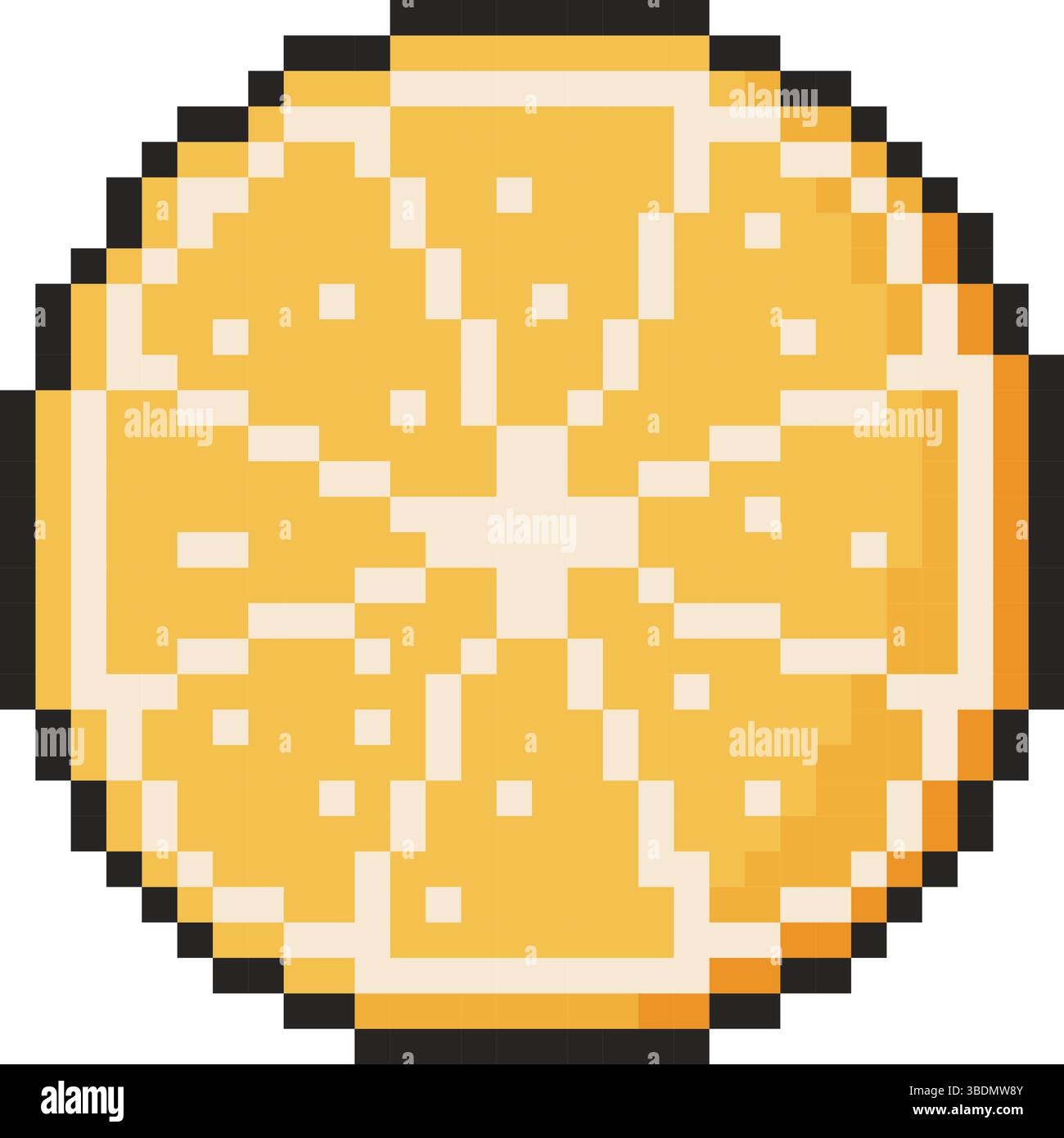 8 bit lemon icon. Pixel art object. Old school computer graphic style Stock Vector Image & Art ...