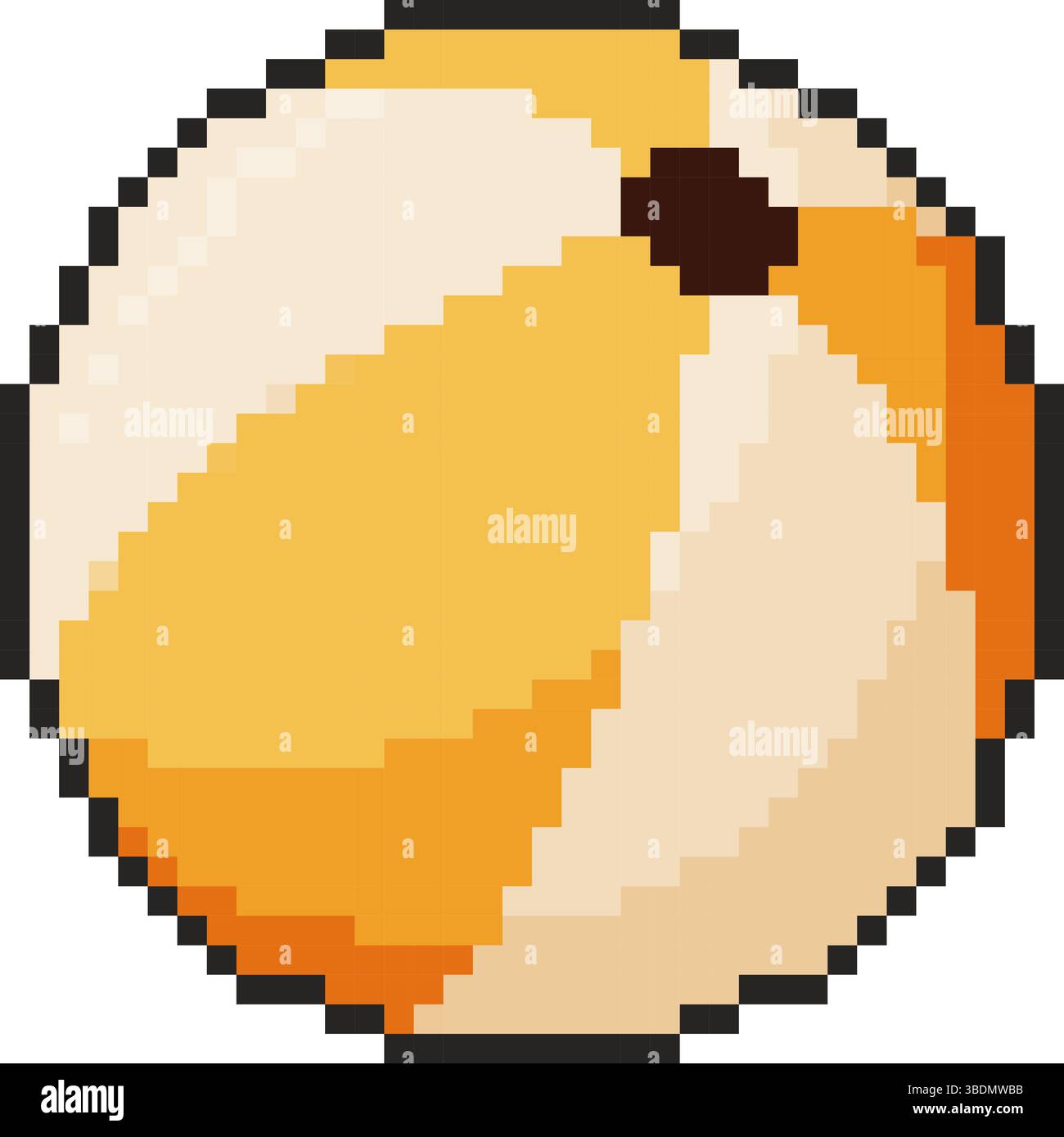 Pixel art beach ball icon in 8 bit style. Retro 80s,90s video game ...