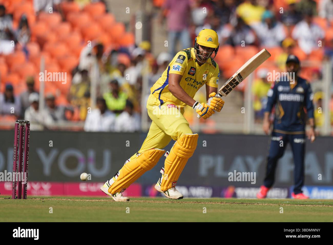 Chennai Super Kings' Shivam Dube bats during the Indian Premier League cricket match between ...