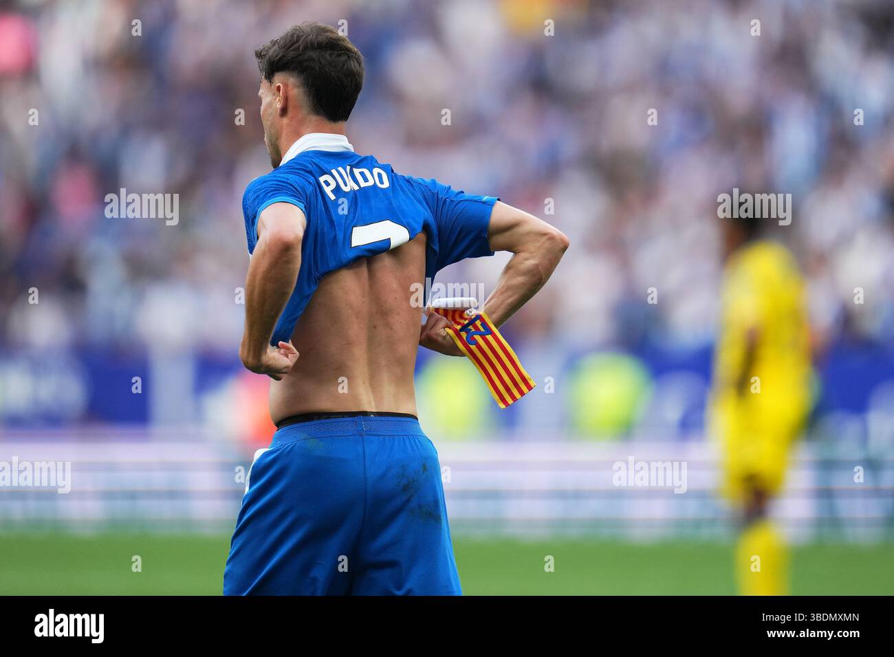 Barcelona, Spain. 25th May, 2024. Javi Puado of RCD Espanyol celebrates ...