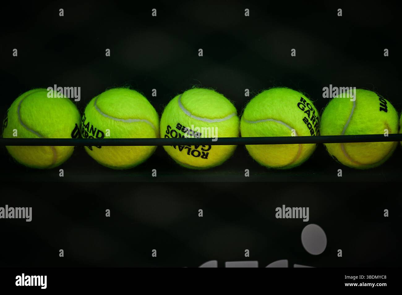 Paris, France. 25th May, 2025. Illustration of the official balls ...