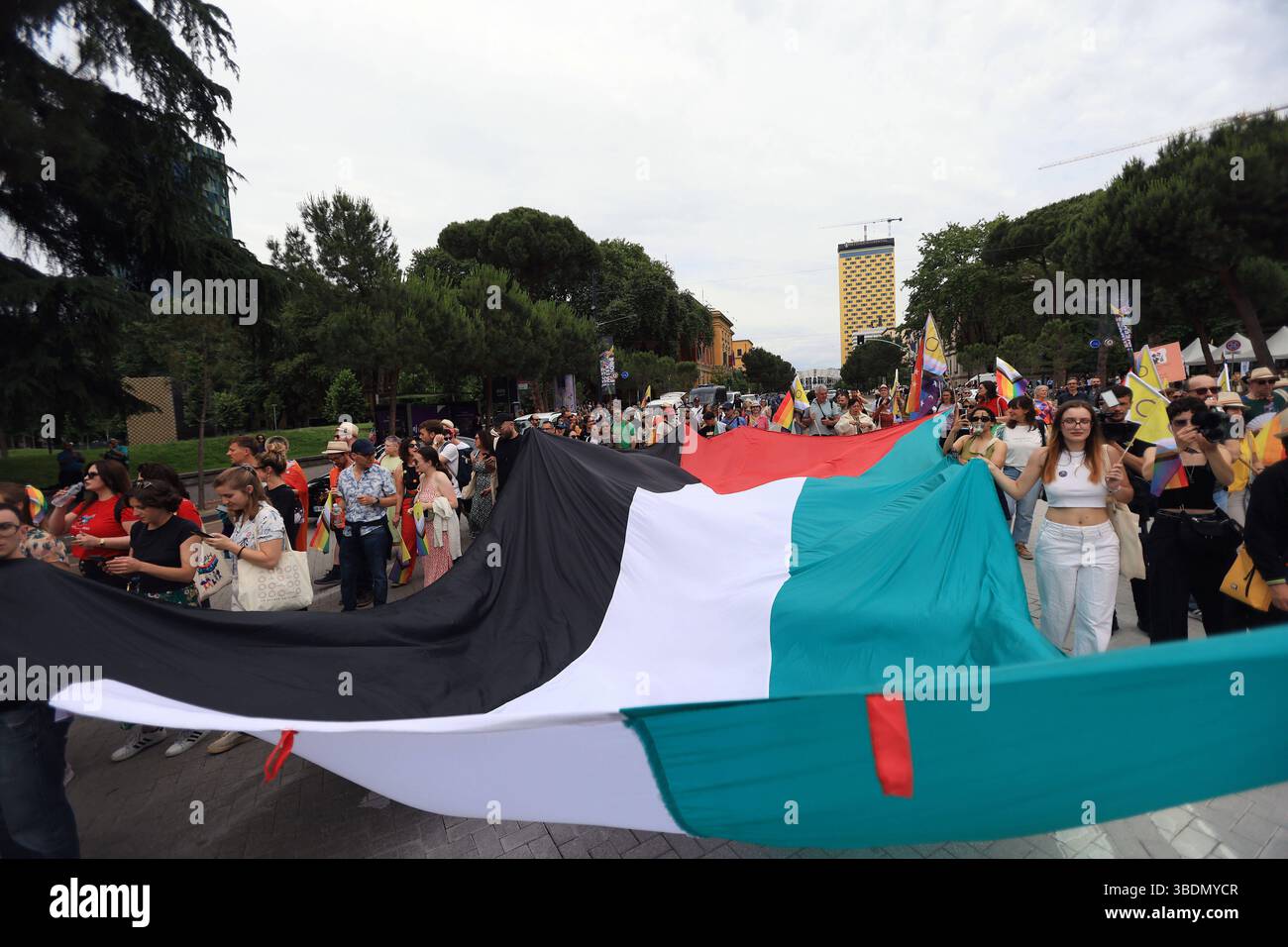Albania LGBTQ activists take part in a Gay Pride in Tirana, Albania on ...