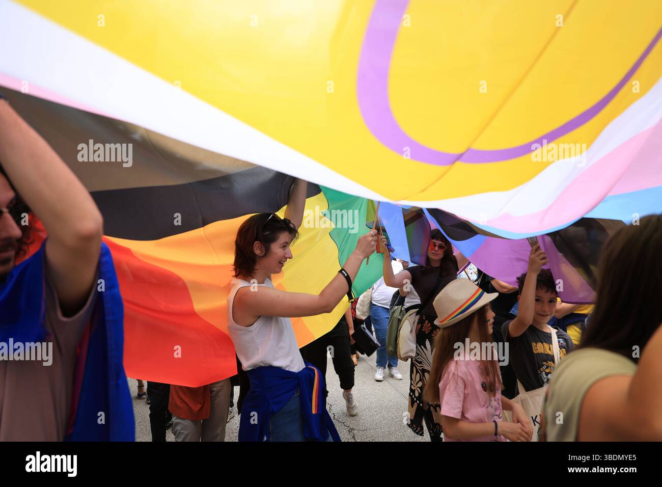 Albania LGBTQ activists take part in a Gay Pride in Tirana, Albania on ...