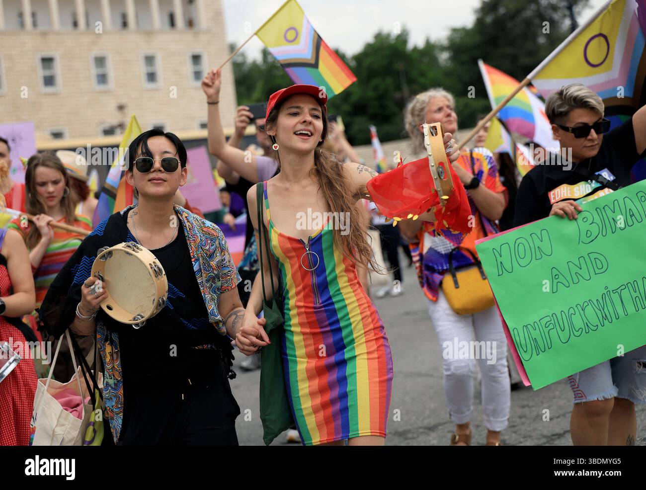 Albania LGBTQ activists take part in a Gay Pride in Tirana, Albania on ...